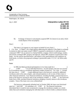 Interpretive Letter 1118 - OCC: Home Page - Guset User Flip PDF | AnyFlip