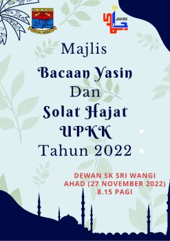 Majlis Bacaan Yasin Dan Solat Hajat UPKK 2022 - lianamohdnoor95 Flip PDF | AnyFlip