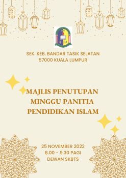 BUKU PROGRAM MAJLIS PENUTUPAN MINGGU PANITIA PENDIDIKAN ISLAM (1) - MUHAMMAD HAFIZ BIN YUSOF ...