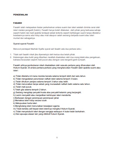 Folio Kajian Kes Fasakh - faisaljuta126 Flip PDF | AnyFlip