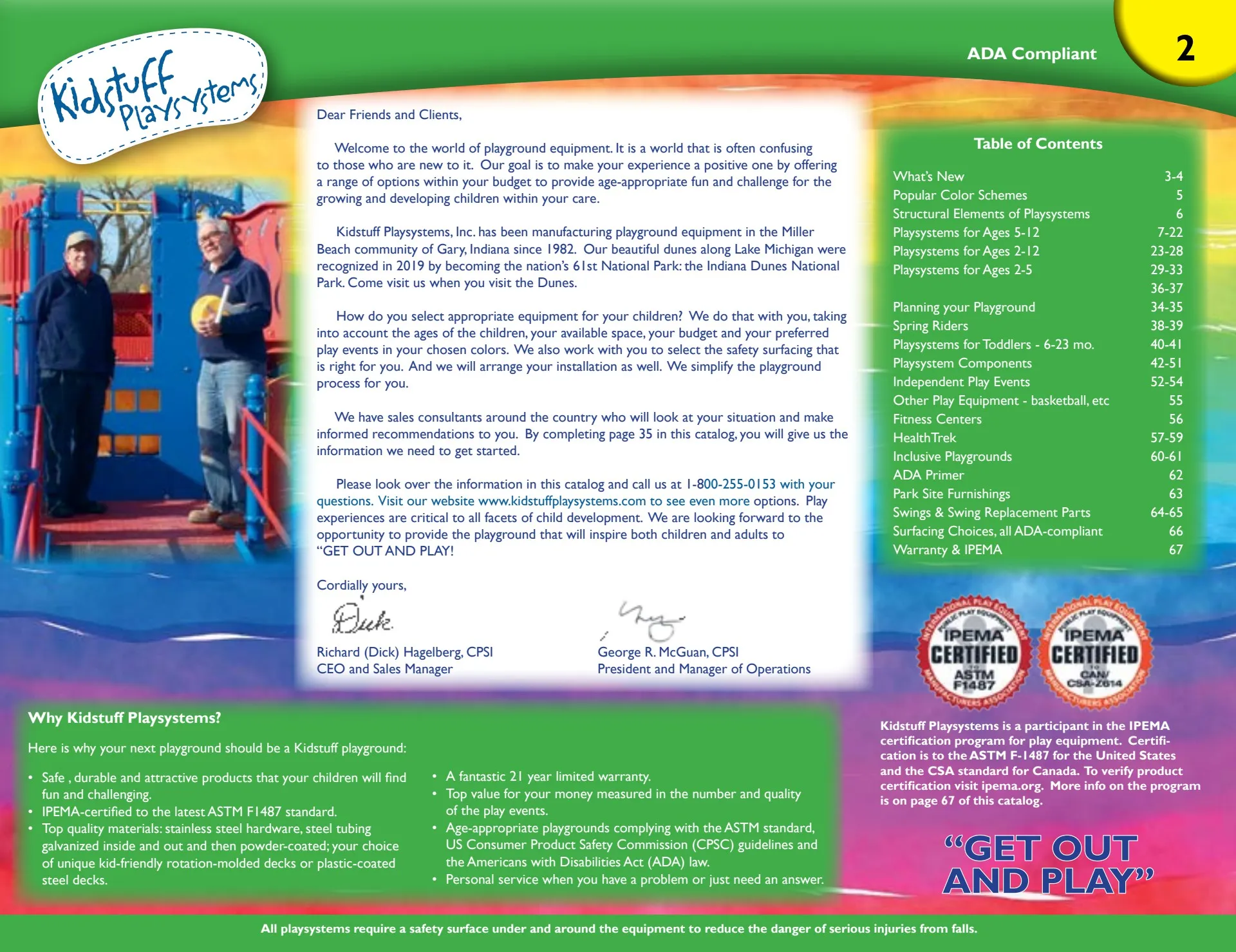 KIDSTUFF PLAYSYSTEMS CATALOG