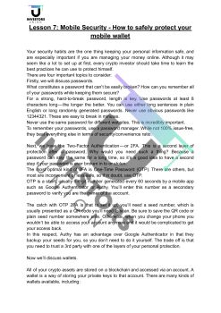 Cryptocurrencies_7. Mobile Security - How to safely protect your mobile ...