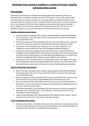 Manhattan Scale Trainings - nisa trainings62 Flip PDF | AnyFlip