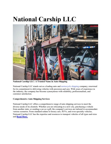 national-carship-llc - transportship Flip PDF | AnyFlip