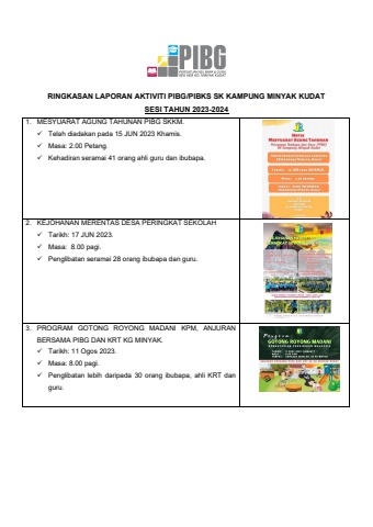 LAPORAN AKTIVITI PIBG PIBKS SKKM SESI 2023-2024 - RAYNER @ BEDE BIN ...