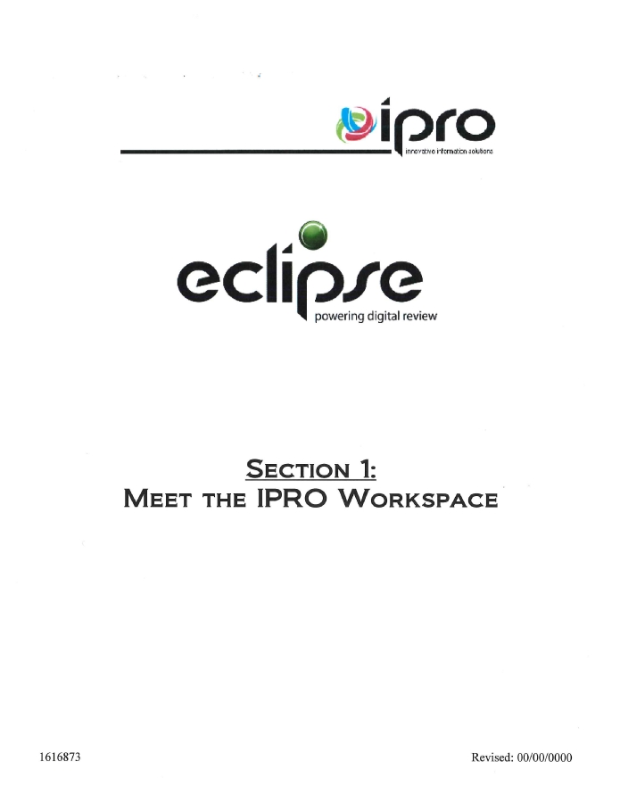 IPRO Eclipse Handbook 2 - cforeman Flip PDF | AnyFlip