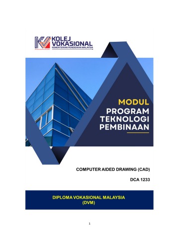 Modul Computer Aided Drawing (CAD) DCA 1233 SEM1 - anazwien7878 Flip PDF | AnyFlip