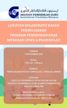 BUKU PROGRAM LAWATAN KOLABORATIF RAKAN PEMBELAJARAN PROGRAM PENDIDIKAN KHAS INTEGRASI (PPKI ...