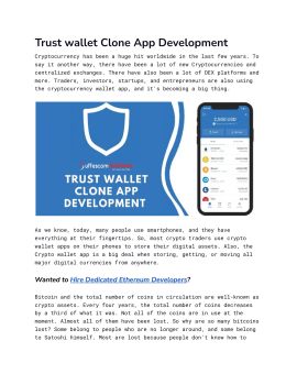 Trust wallet Clone App Development - mattysuffes Flip PDF | AnyFlip