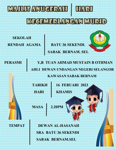 MAJLIS ANUGERAH HARI KECEMERLANGAN MURID SRA BATU 36, SEKENDI, SABAK ...