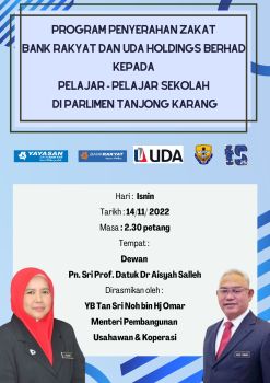 PROGRAM PENYERAHAN ZAKAT BANK RAKYAT DAN UDA HOLDINGS BERHAD KEPADA ...