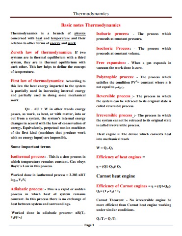 thermodynamic - sana fatima Flip PDF | AnyFlip