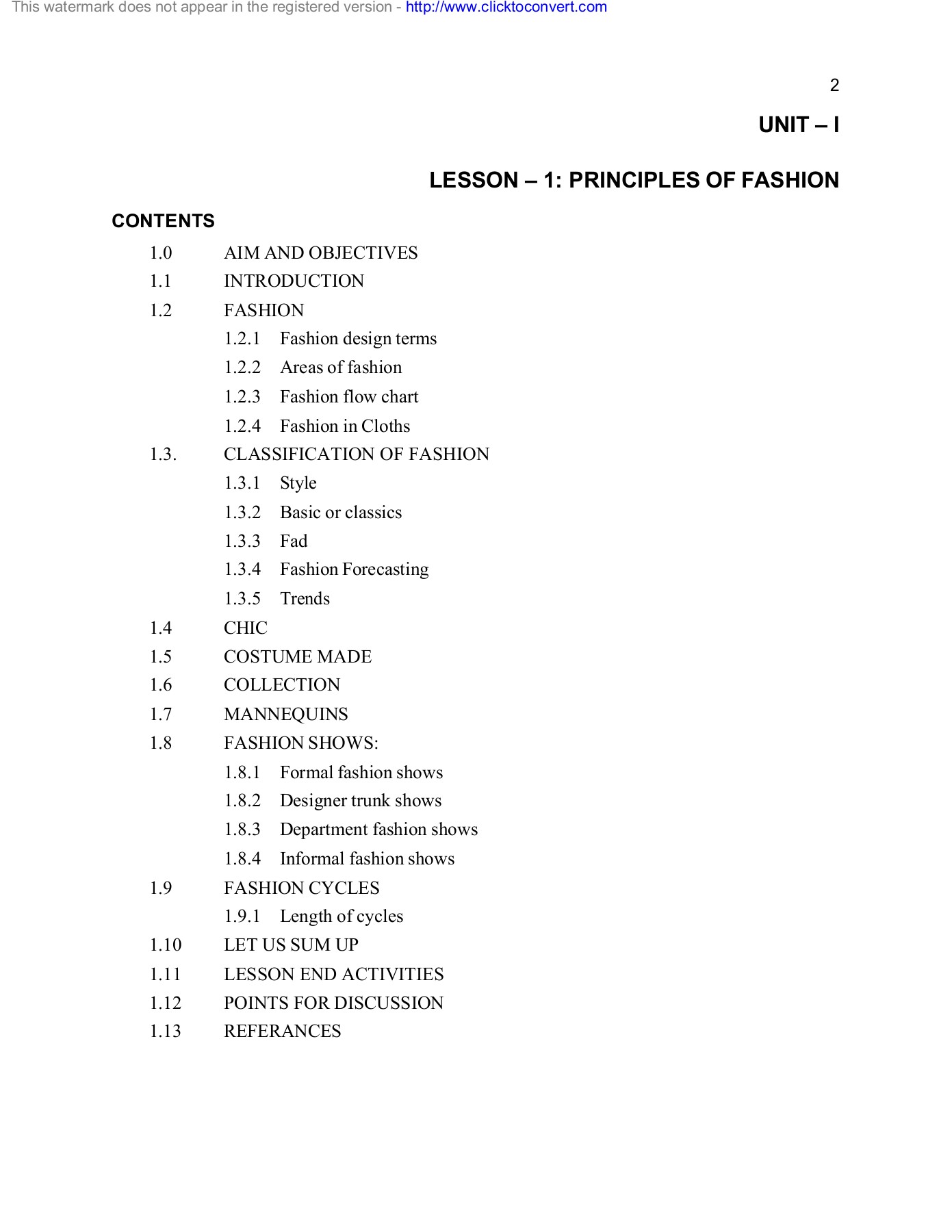 Clothing Design Terms