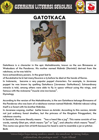 gatotkaca - izaaufafauziah Flip PDF | AnyFlip