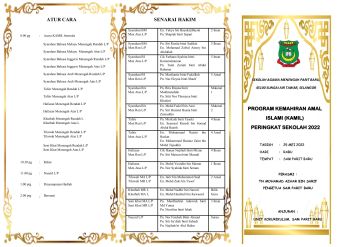 PAMPLET PROGRAM KAMIL SAM PARIT BARU TAHUN 2022 - ummuhanin84 Flip PDF ...