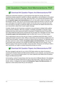 N4 Question Papers And Memorandums - deescereal.net - Guset User Flip ...