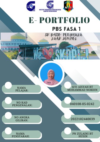 E-PORTFOLIO PBS FASA 1