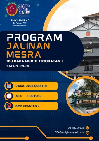 PROGRAM JALINAN MESRA IBU BAPA MURID TINGKATAN 1