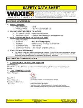 MATERIAL SAFETY DATA SHEET - online.waxie.com - Guset User Flip PDF | AnyFlip