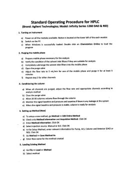 SOP HPLC - Siti Haslina Flip PDF | AnyFlip