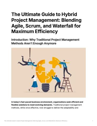 The Ultimate Guide to Hybrid Project Management