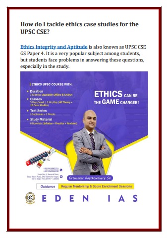 How do I tackle ethics case studies for the UPSC CSE - arunkumar001233 ...