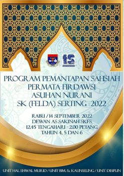 Program Pemantapan Sahsiah Permata Firdawsi Asuhan Nurani 2022 ...