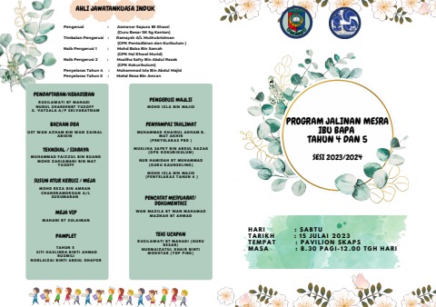 PROGRAM JALINAN MESRA IBU BAPA TAHUN 4 DAN 5 SESI 2023/2024 - SITI HASLINDA BINTI AHMAD RUSMILI ...